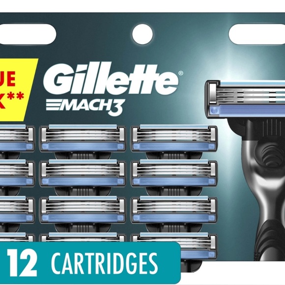gillette | Grooming | Gillette Mach3 Razor Blades Black And Silver ...